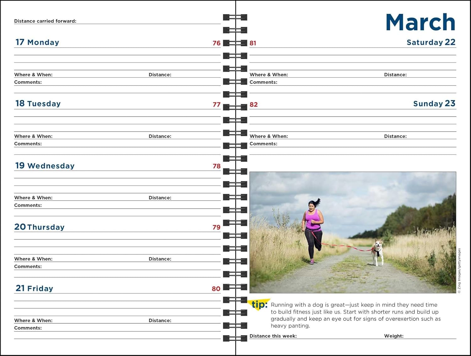 The Complete Runner's Day-by-Day Log 12-Month 2025 Planner Calendar