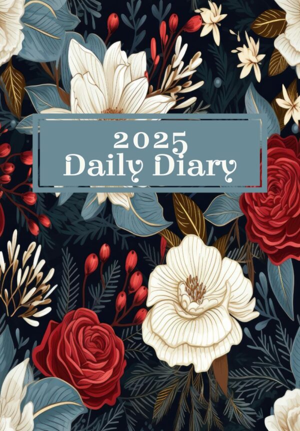 2025 Daily Diary: 365 Day Dated One Page Per Day Lined Journal Planner ...