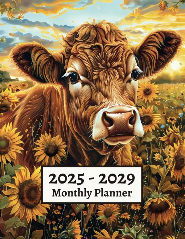 2025-2029 Monthly Planner: Five Year Schedule Organizer From January ...