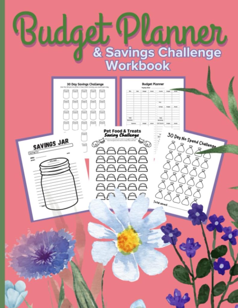Budget Planner And Savings Challenge Workbook: Simple Financial ...