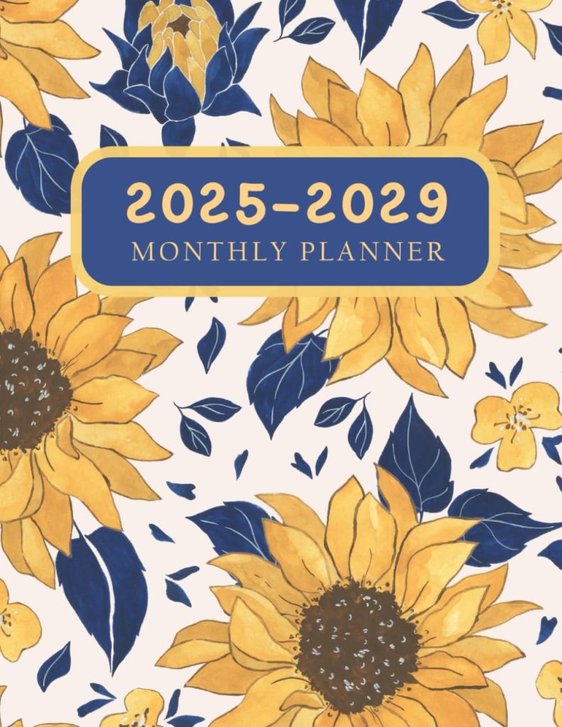 2025-2029 Monthly Planner: Five-years Calendar Schedule Organizer From ...