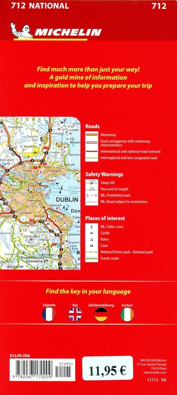 Michelin Ireland Map 712 (Maps/Country (Michelin))
