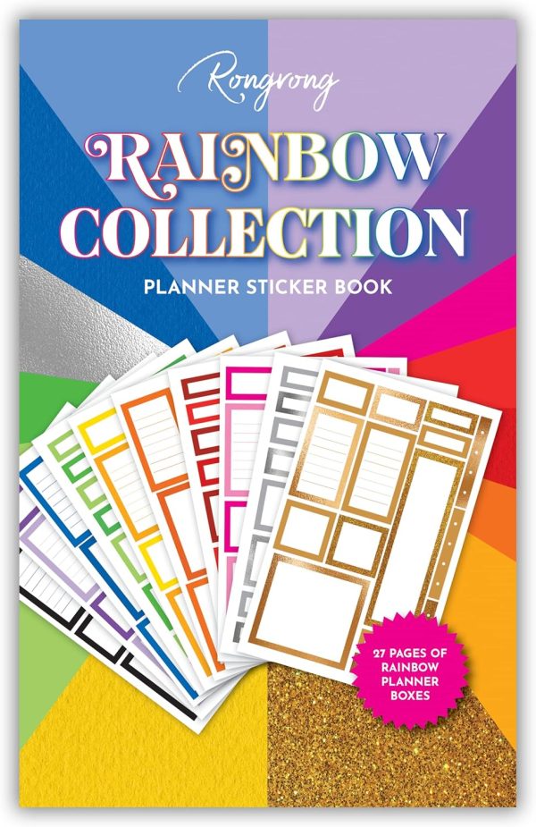Rongrong Rainbow Planner Stickers Book for Planners, Calendars ...